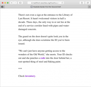 Screenshots: The Library of Last Resort